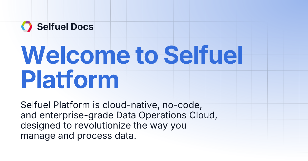 Welcome to Selfuel Platform | Selfuel Docs